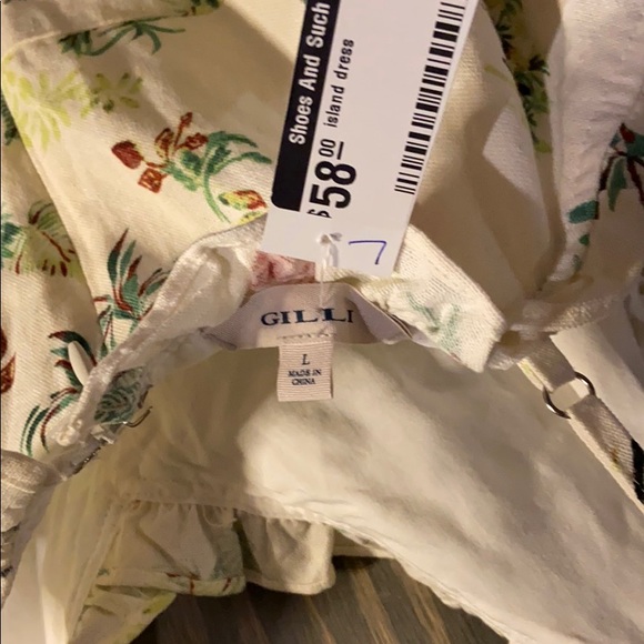 Gilli | Dresses | Gilli Tropical Print Faux Tie Front Wrap Dress Nwt ...